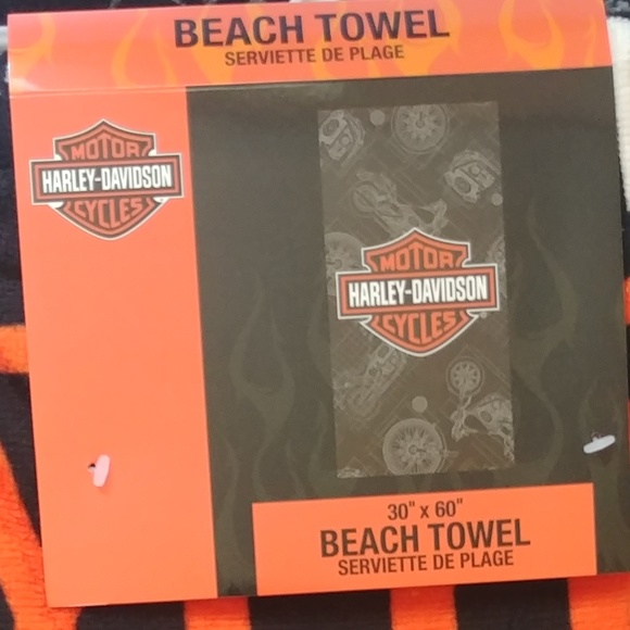 Harley-Davidson | Bath | Harley Davidson Blueprints Beach Towel ...